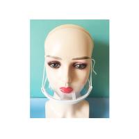 Quality PET Plastic Chin Face Mouth Shield For Food Handling Reusable With Elastic Nylon for sale