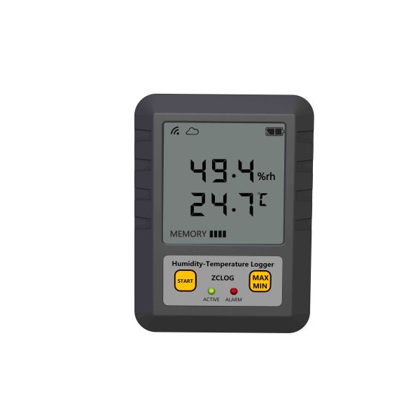 Quality Sampling Interval 0.1mins-24h Pharmaceutical Industry WIFI LCD Display Temperature and Humidity Data Logger for sale