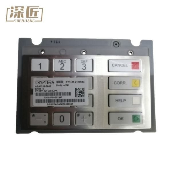 Quality 1750252347 Original Diebold V7 EPP Encrypted PIN Pad Keyboard Secure ATM Keypad 01750252347 for sale