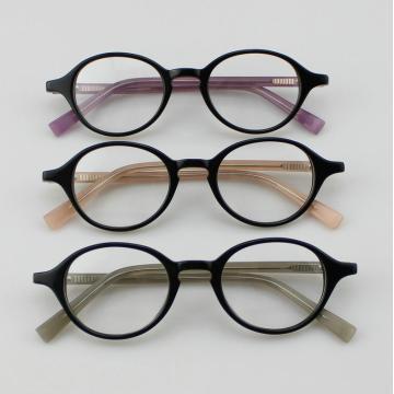 Retro Acetate Round Eyeglasses Frames, Custom Handmade Acetate Optical Frames