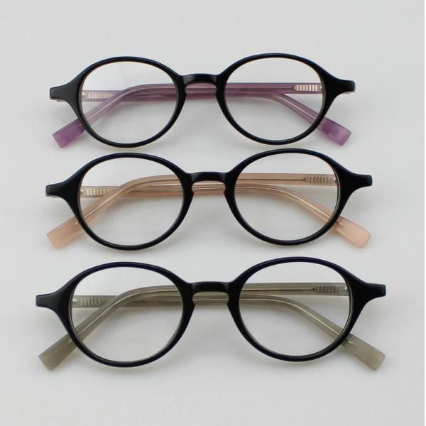 Quality Retro Acetate Round Eyeglasses Frames, Custom Handmade Acetate Optical Frames for sale