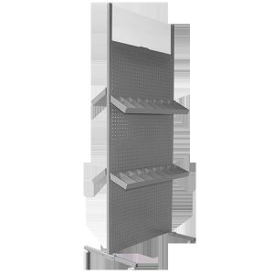 Quality Heavy Duty Width 485mm Depth 485mm Pegboard Display Rack Double Face for sale