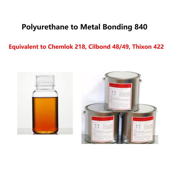 Quality Polyurethane to Metal Bonding 840 One Coat Surface Treatment Equivalent to Chemlok 218 Cilbond 48/49 Thixon 422 for sale