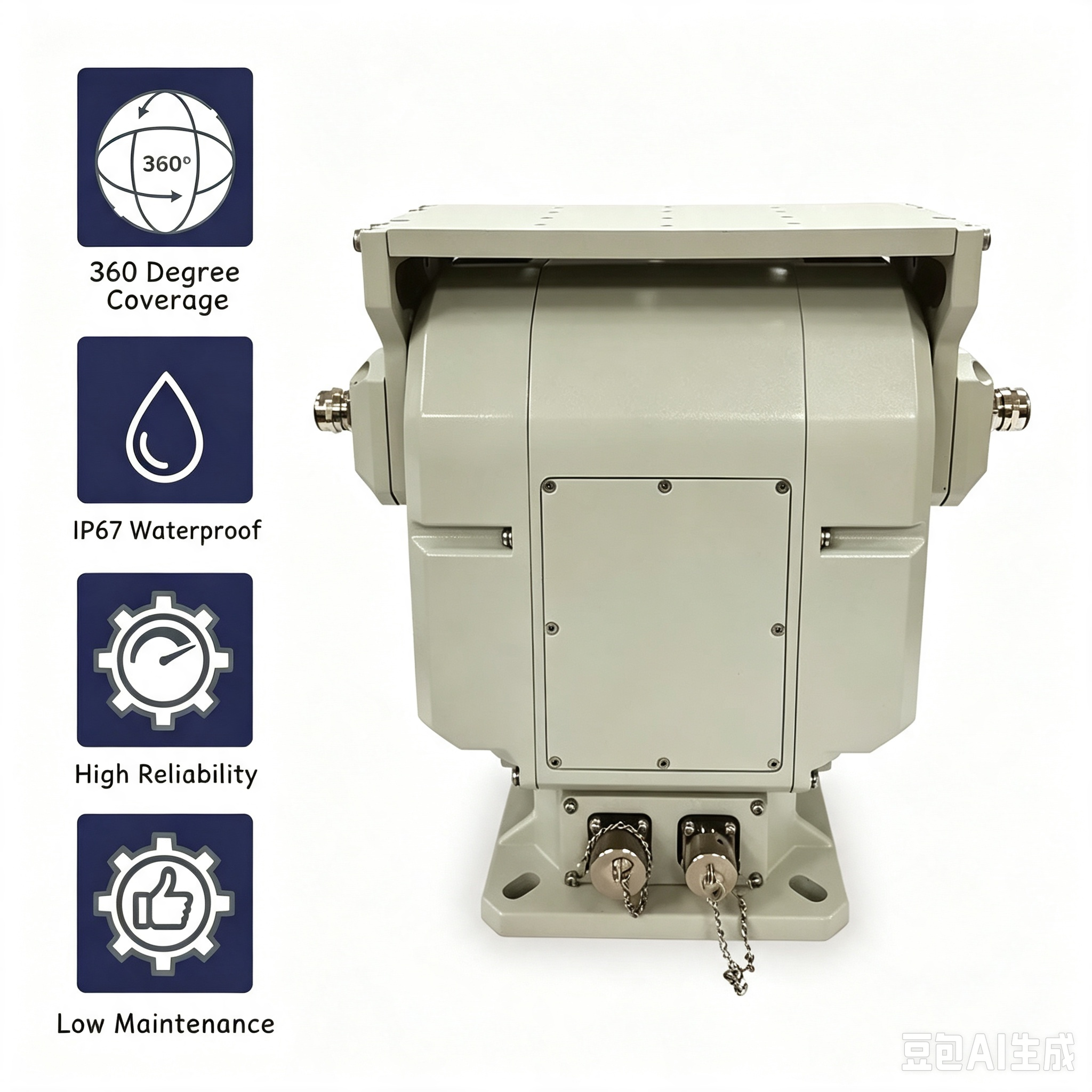 Quality Heavy Duty 30kg Payload Pan Tilt Unit with 360° Continuous Rotation and IP66 Protection for sale