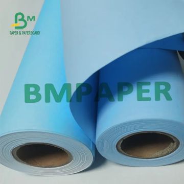 Quality CAD Printing 36'' X 150 Plotter Paper Blue Color Wet Resistant With 3'' Core for sale