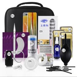 2020 Pink Magic Round Eyelash Extension Jade Stone Holder Grafting Tools Lash Glue Adhesive Pallet Makep Accessories
