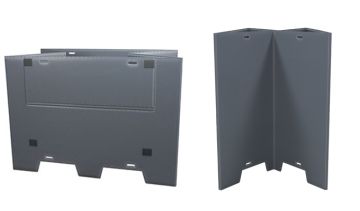 Pallet Sleeve PP Foldable 10mm 12mm Sleeve Pack Container W Shape Z type