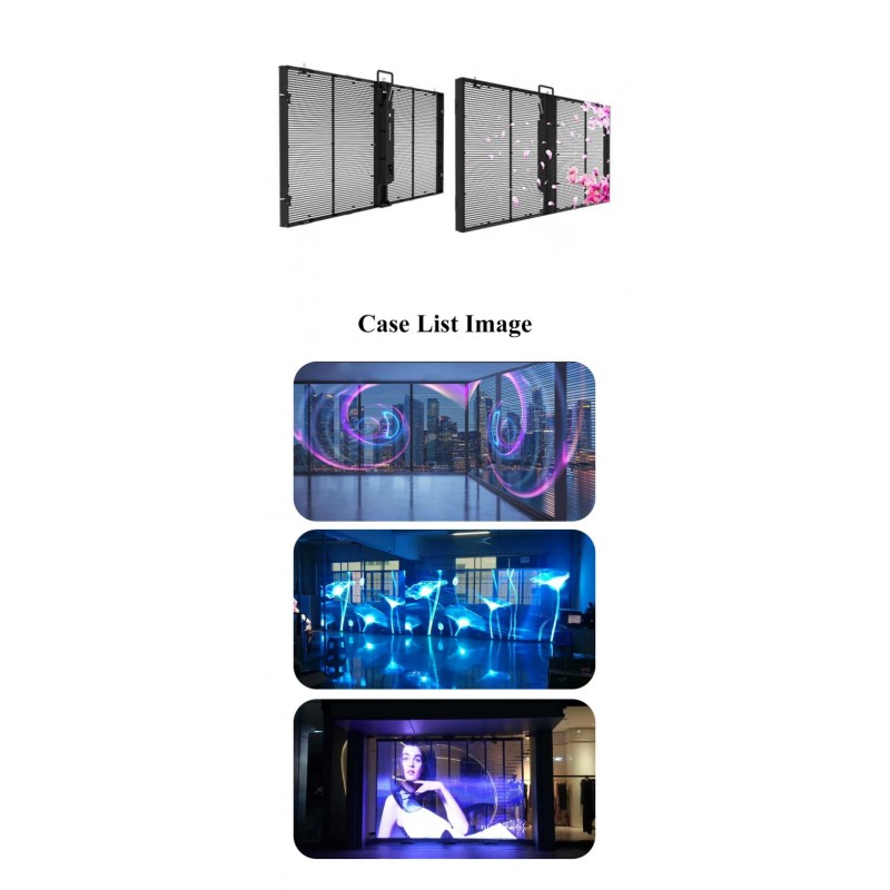 GC15-31W65T Grille Outdoor Transparent Led Video Wall Screen Wan 0