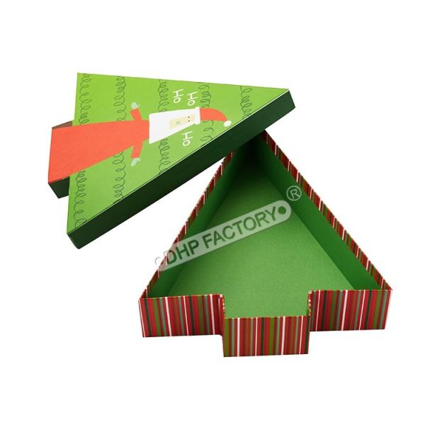 Quality Luxury Printing Christmas Tree Style Paper Box Designed For Gift Products for sale