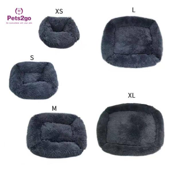 Quality Thickened Warm 2kg Square Plush Pet Bed Mat for sale