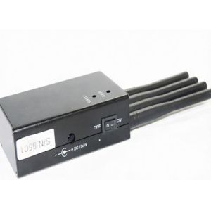 Quality Portable 2.4G Wifi Network Signal Jammer DCS 1805 - 1990MHz Black Aluminum Case for sale