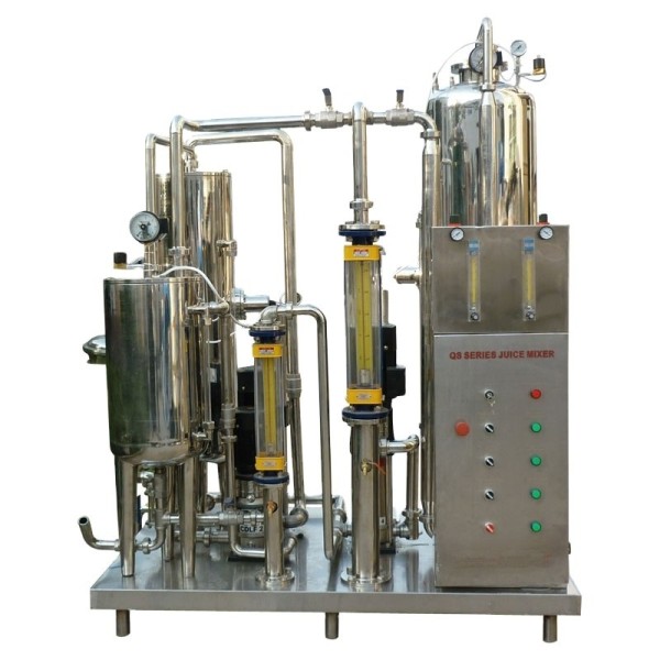 Quality Fully Automatic 1500L/H Soft Drinks Carbonated Drinks Mixer with Mixing Range 1 3-1 6 for sale