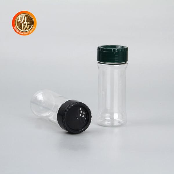 Quality 125ml Clear Seasoning Bottles Bulk Spice Jars With Shaker Lids for sale