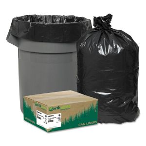 Quality HDPE Material Recyclable Kitchen Trash Bags , Black Dustbin Bags Star Sealed for sale