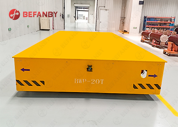 Quality 20 Ton Electrical Trackless Transfer Cart With Magnetic Navigation for sale
