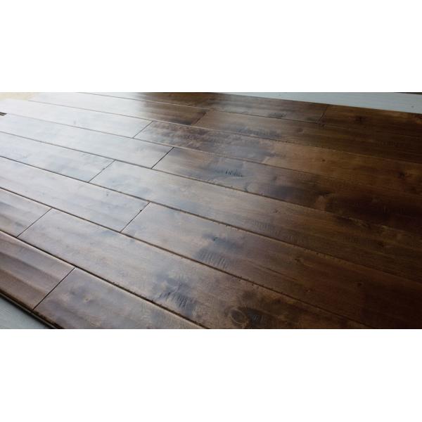 Quality rustic Solid Birch Hardwood Flooring., stained and matt finishing, handscraped for sale
