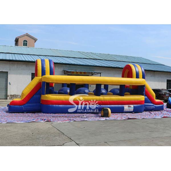 Quality 10x3m Giant Wipeout Inflatable Big Baller Obstacle Course for Adults and for sale