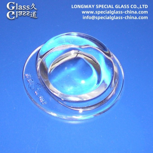 Quality OEM Optical Borosilicate Glass Led Diffusing Lens For Led Light Lens for sale