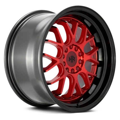 Quality Staggered rims 17 inch black alloy wheels for sale