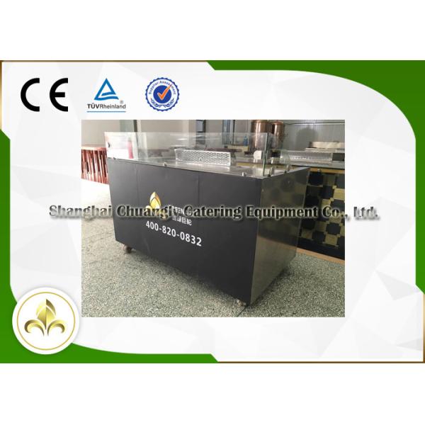 Quality Induction Teppanyaki Plate Commercial Hibachi Grill Built-In Air Blower for sale