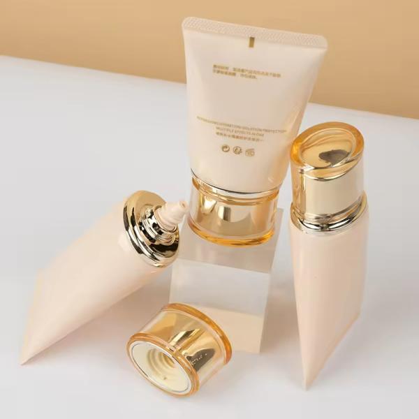 Quality Oval Applicator Tubes Recyclable Flat Cosmetic Tubes Customized For Sunscreen for sale
