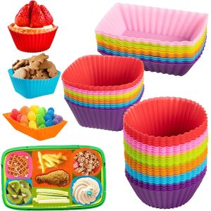 Quality Silicone Lunch Box Dividers, Colorful Bento Box Dividers, Silicone Cupcake for sale