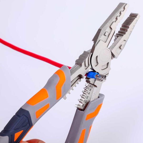 Quality Precise Multifunction Pliers Cutting Edges 62 HRC 224mm Universal Wire Stripping for sale