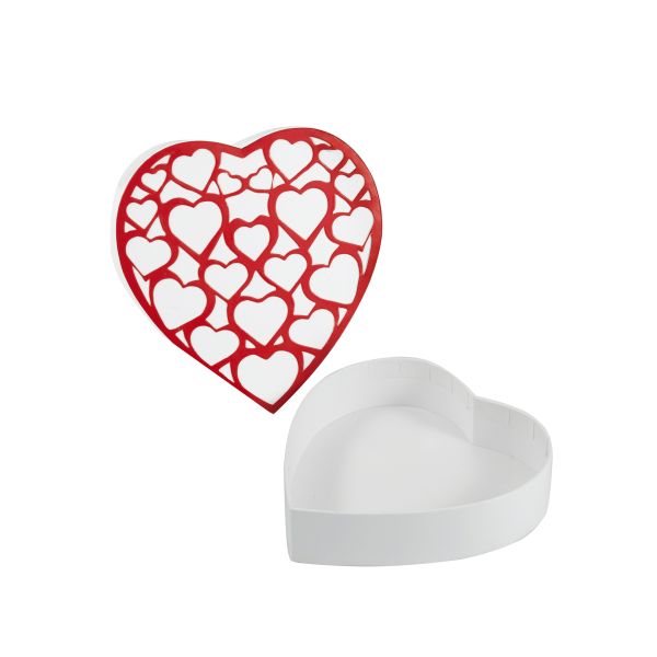 Quality Heart Shaped Gift Box With Heart Pattern Luxury Surprise Present Packaging For Birthday for sale