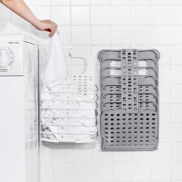 Quality Washable Practical Wall Mounted Hamper , Silk Road Enterprise Portable Hanging Laundry Baskets for sale
