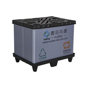 Quality Customer's Logo Collapsible Gaylord Box for Customizable Automotive Packaging for sale