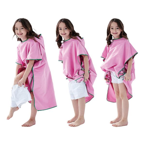 Quality Microfibre Kids Childrens Hooded Poncho Towels For Beach for sale