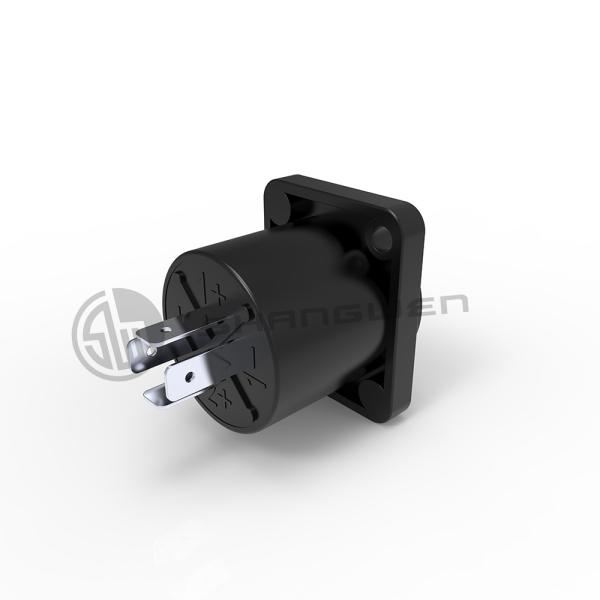 Quality D-Shape 4-Pin Industrial Electronics Loudspeaker Chassis Latch Lock Plastic for sale