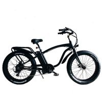 Quality 26" 1000W Bafang Rear Motor Fat Tire Electric Cargo Beach Cruiser Bike with 48V for sale