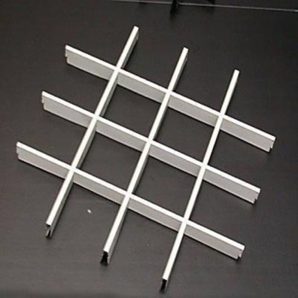 Quality Simple Installation Grid Aluminum Ceiling Tiles 100x100mm for sale