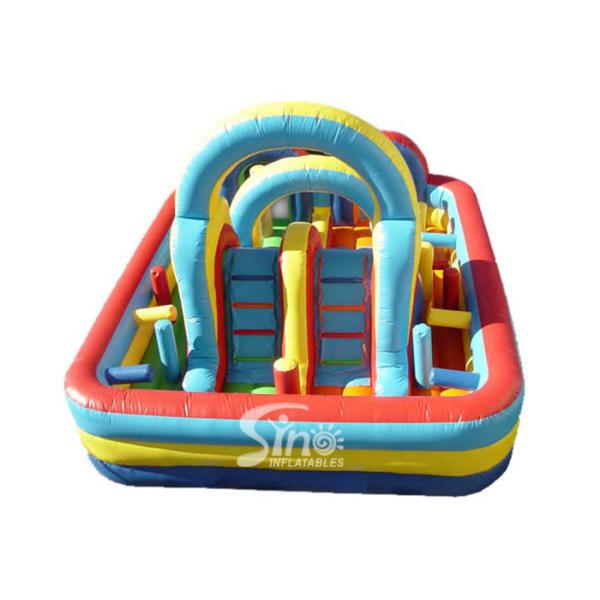Quality Great Fun Giant Outdoor Colorful Kids Inflatable Interactive Game For Amusement for sale