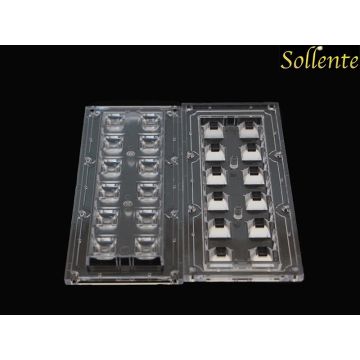 Quality 60 Degree 2x6 Led Array Lens For 12W Led Light Components for sale