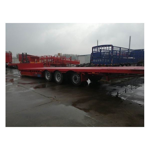 Quality Flatbed Semi-trailer For 20ft/40ft Container Transportation for sale