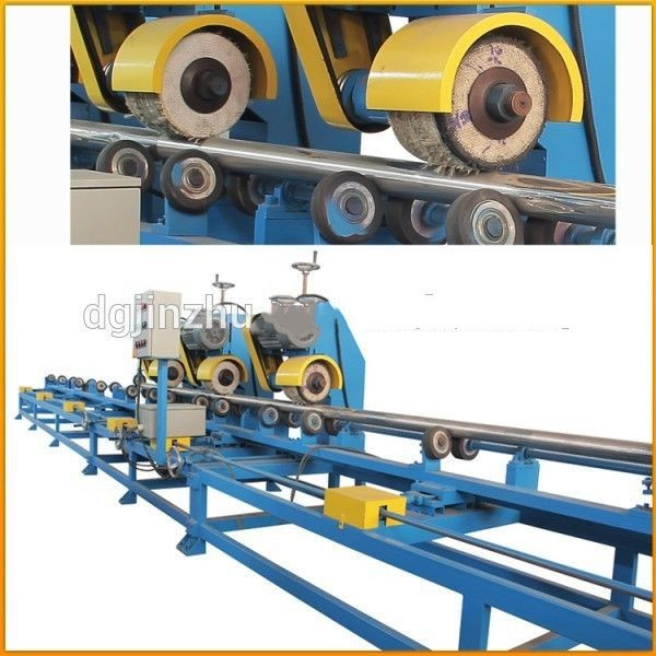 Quality 4kw*3 Flat Bar Polishing Machine , Automatic Metal Polisher Machine for sale