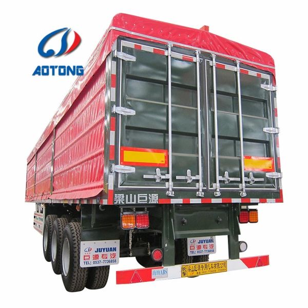 Quality NDRC Announced Enterprise 40 Tons Curtain Semi Trailer with Dual Line Braking System for sale