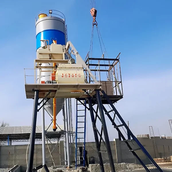 Quality HZS35 Modular Concrete Mixing Plant PLD1200 High Production Efficiency for sale