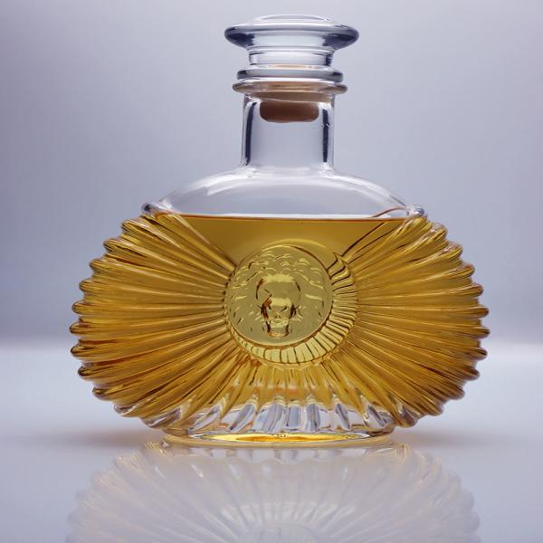 Quality OEM Premium Glass Bottle Flint Glass 1000ml With Glass Stopper for sale