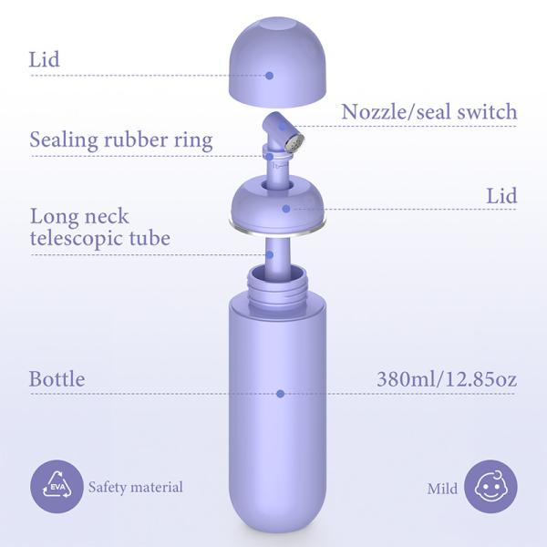 Quality Portable bidet lightweight mini ABS material, 380ml, leak-proof travel sprayer for sale