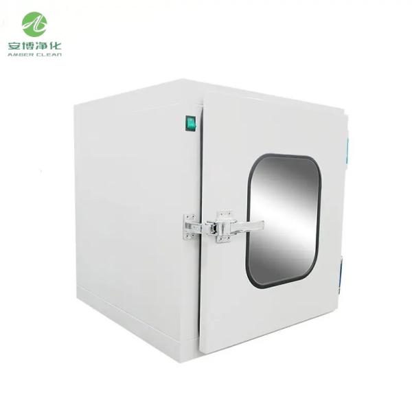 Quality AMBER SUS 304 / 201 Mechanical Interlock Dynamic Pass Box in Pharma for sale