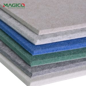 Quality PET Felt Acoustic Wall Panels 3D Polyester Acoustic Panels UV Inkjet Printing for sale