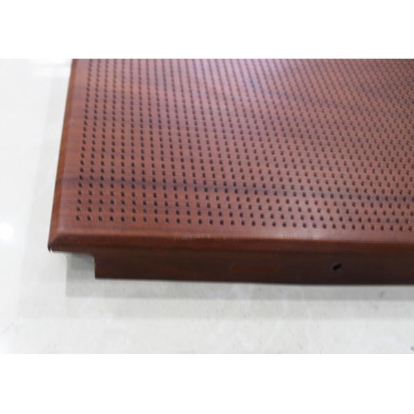 Quality Architectural Drop Acoustic Ceiling Tiles Perforated Metal False Ceiling With Powder Coating for sale
