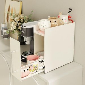 Quality Two Layer Dust Proof Cup Countertop Storage Cabinet Rack for sale