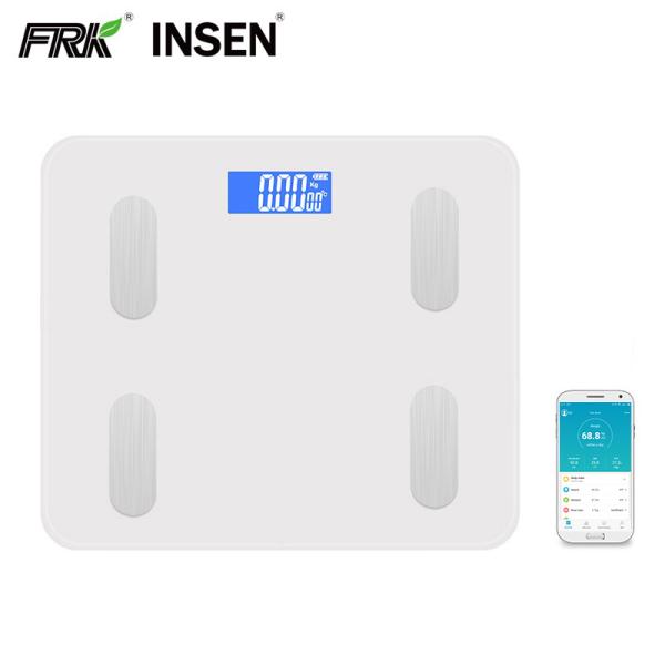 Quality Rectangle Shape 0.1KG / 0.2LB Division Bluetooth Body Weight Scale for sale