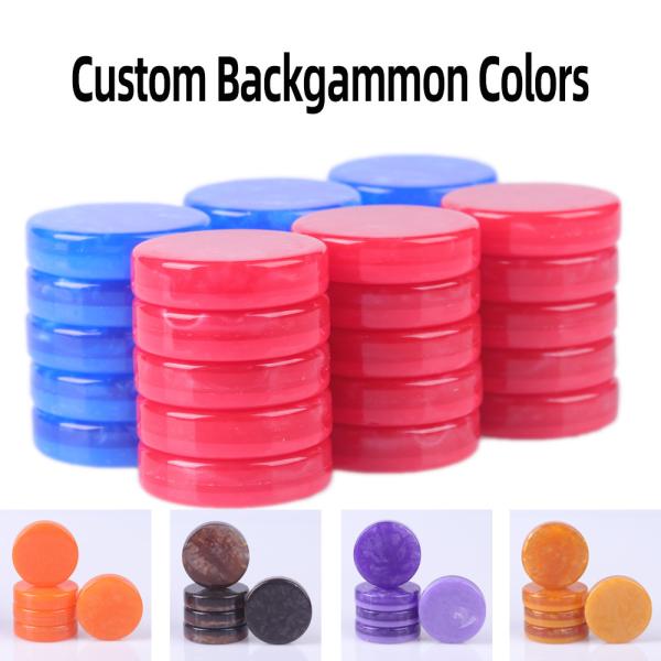 Quality Custom Pink Acrylic Backgammon Pieces Checkers Luxury Backgammon Board for sale