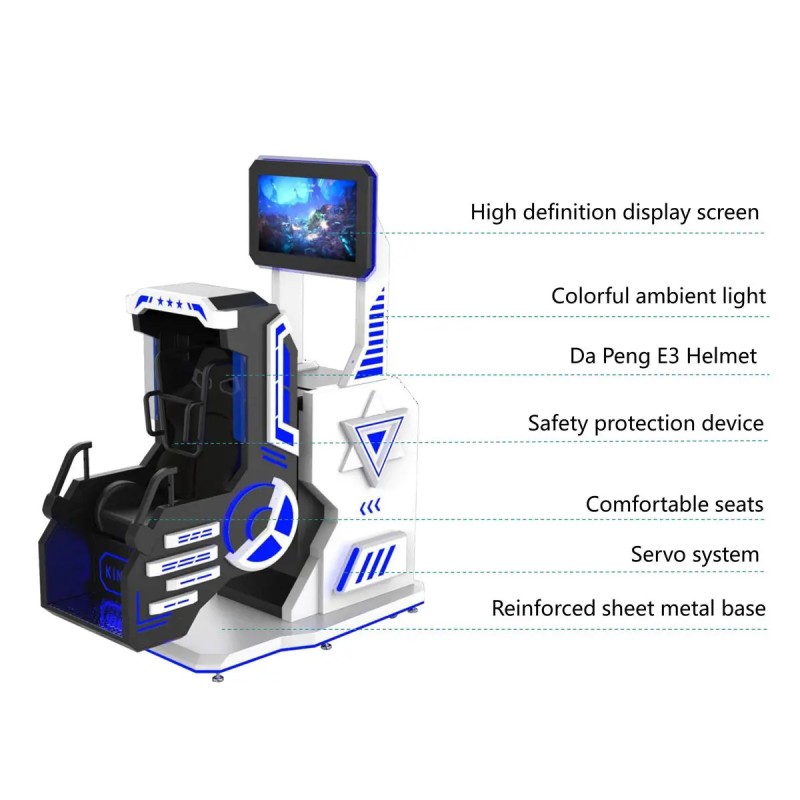 VR 360 Game Machine side angle