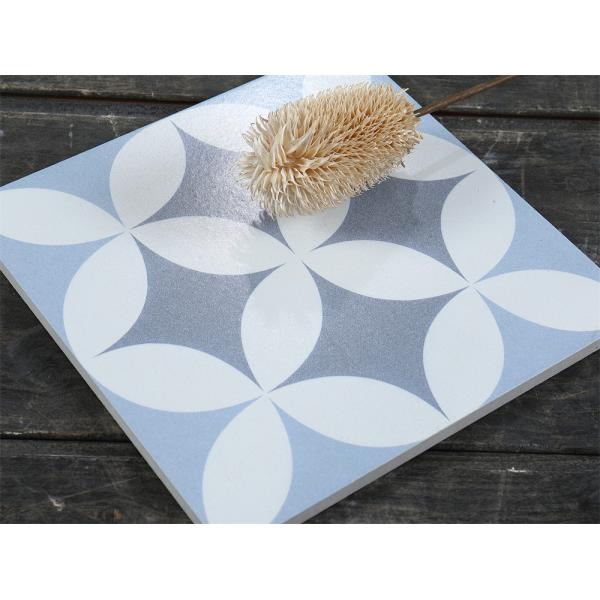 Quality Blue Gray Ceramic Rustic Tile 20x20cm Clay Indoor Wall for sale